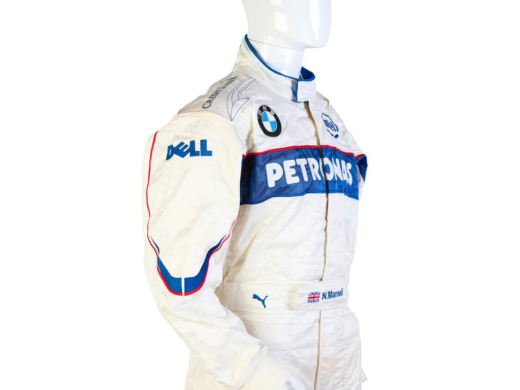 2007 BMW Sauber Formula 1 Puma NIGEL MANSELL’S Race Suit – Speedx Crafts