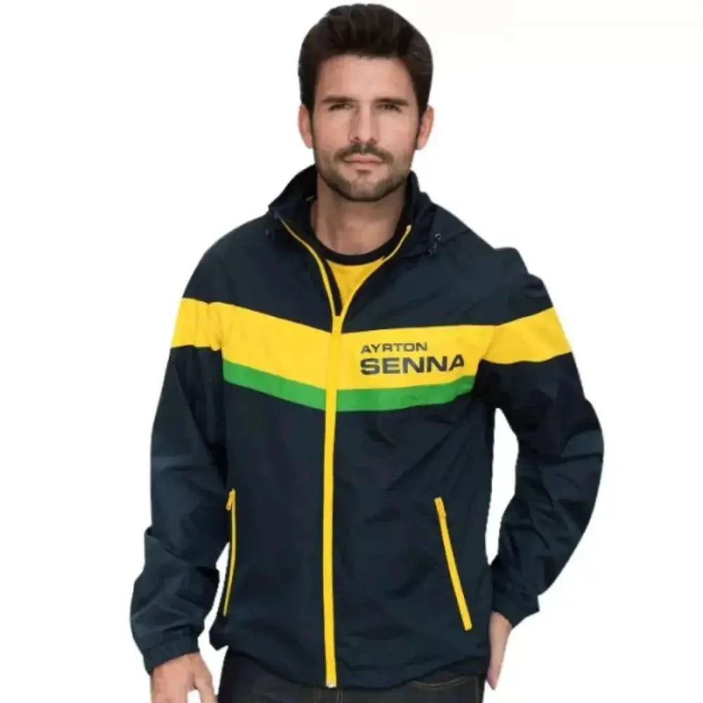 Ayrton Senna Windbreaker Jacket Racing - Speedxcrafts – Speedx Crafts
